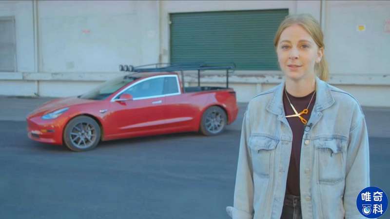 世界上第一辆特斯拉model3皮卡