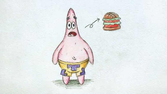 一分钟教会孩子画派大星 简单易学简笔画 少儿美术绘画画画教程