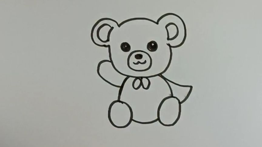 小熊#简笔画#一起学起来