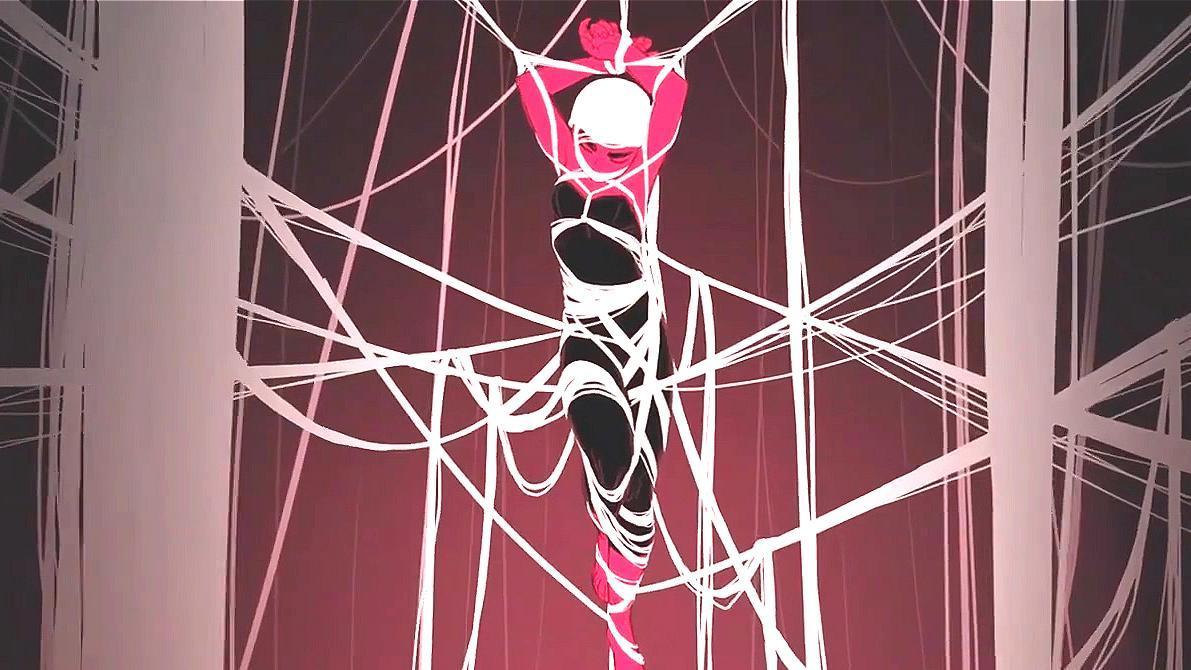 城堡顶楼锁着漂亮公主,全身都被长发绑着,悬疑动画《长发公主》