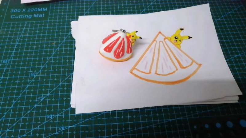 超轻黏土皮卡丘钥匙扣教程,儿童节玩具自己做