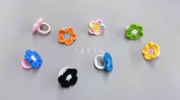 第163集---大菡家毛线 零线头小花戒指钩针编织新手教程