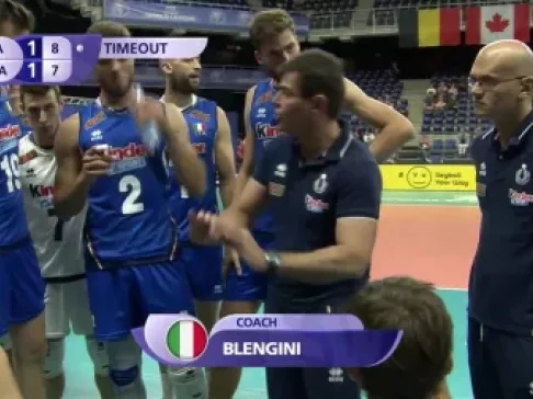 2017世界男排联赛比利时站 意大利-法国 3-2