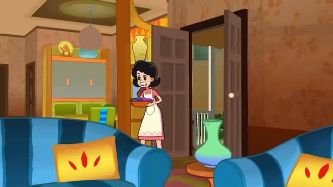 小头爸爸擦桌子