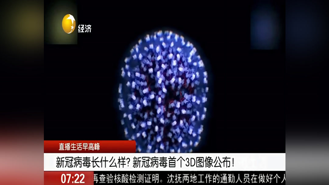 新冠病毒长什么样? 新冠病毒首个3D图像公布!