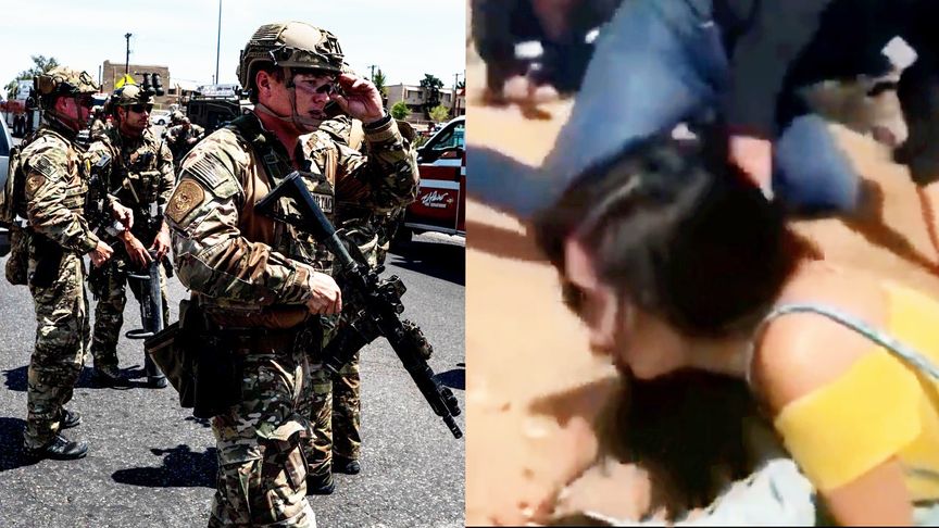 实拍:美国突发枪击案致7名平民死亡!民众卧倒躲避枪手射击