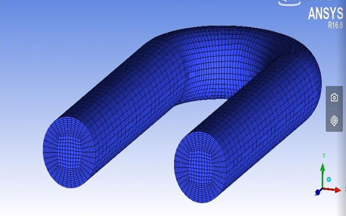 17.ICEM-U型管网格划分下
