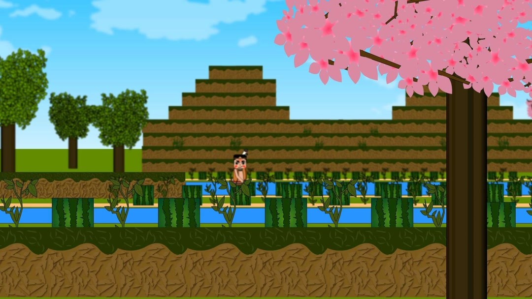 迷你小洞 第85集 洞悲逃跑发现西瓜地,迷斯拉找到熊孩子报仇