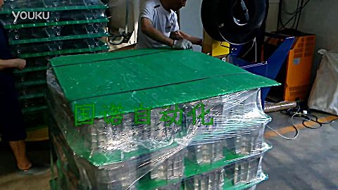 手推叉车式拉伸膜缠绕机 预拉薄膜缠绕打包机 托盘栈板穿剑pp带打包机