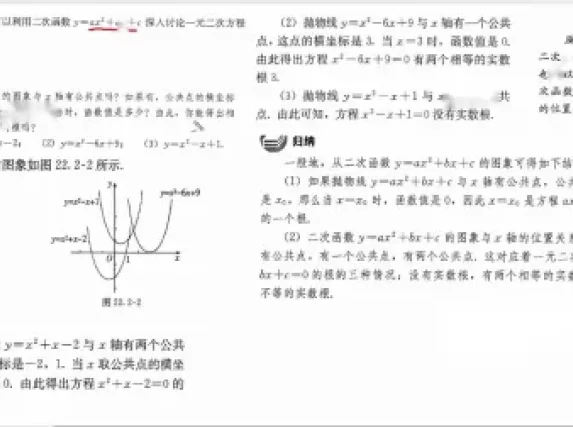 二次函数第八讲 二次函数与一元二次方程的联系
