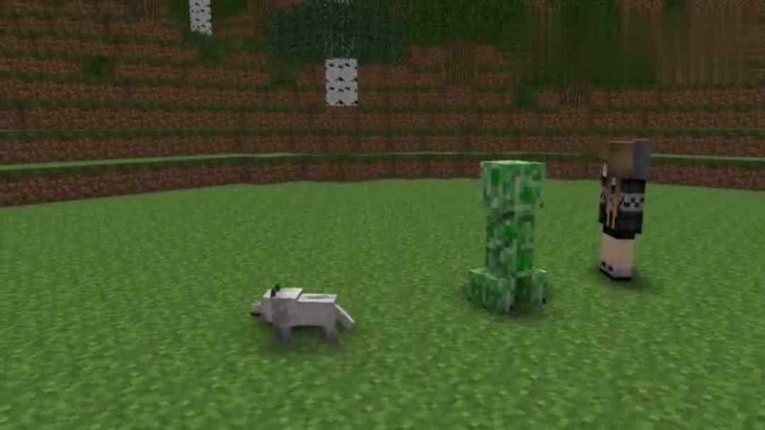 《我的世界》感人动画,苦力怕为了女孩挡住一支箭