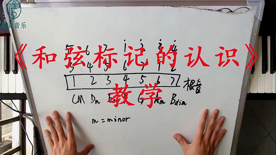 [钢琴零基础教学]很想学钢琴,但是和弦标记都不认识怎么办?