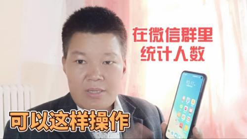 在微信群里统计人数可以这样操作,好多人还不知道,非常实用