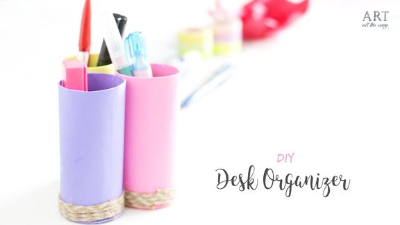 DIY制作学习用品,快来看看这个漂亮的笔筒是如何完成的吧?