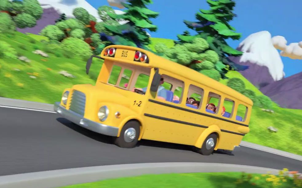 『35分钟英文儿歌合辑』公车的轮子 Wheels On The Bus (School ...