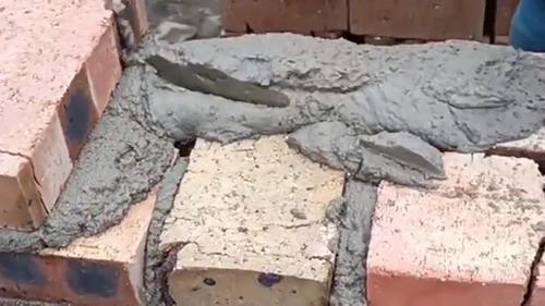 高手三一砌砖法,一般师傅看不懂的砌砖手法,会这么砌砖的估计都是老师傅了