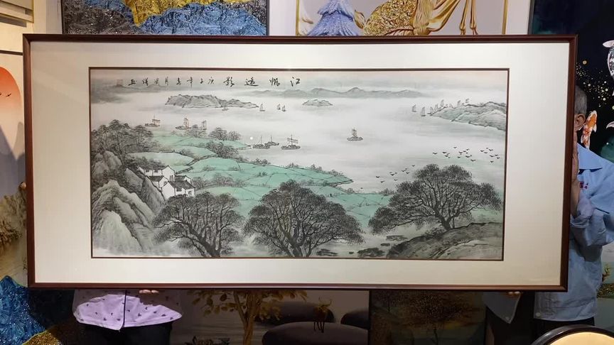 #水墨画 江南水乡古镇风情#专属定制 想画就画只要你有图