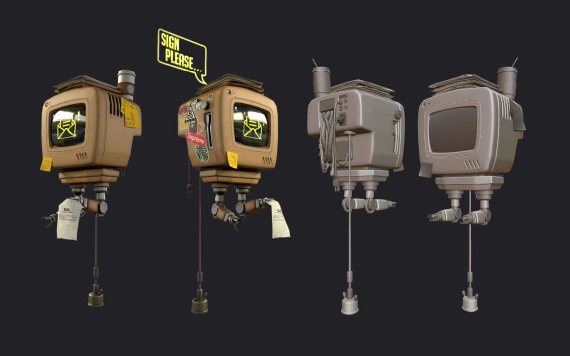 【3Dmax建模】超酷的机器人模型制作,新手也能学的建模案例!