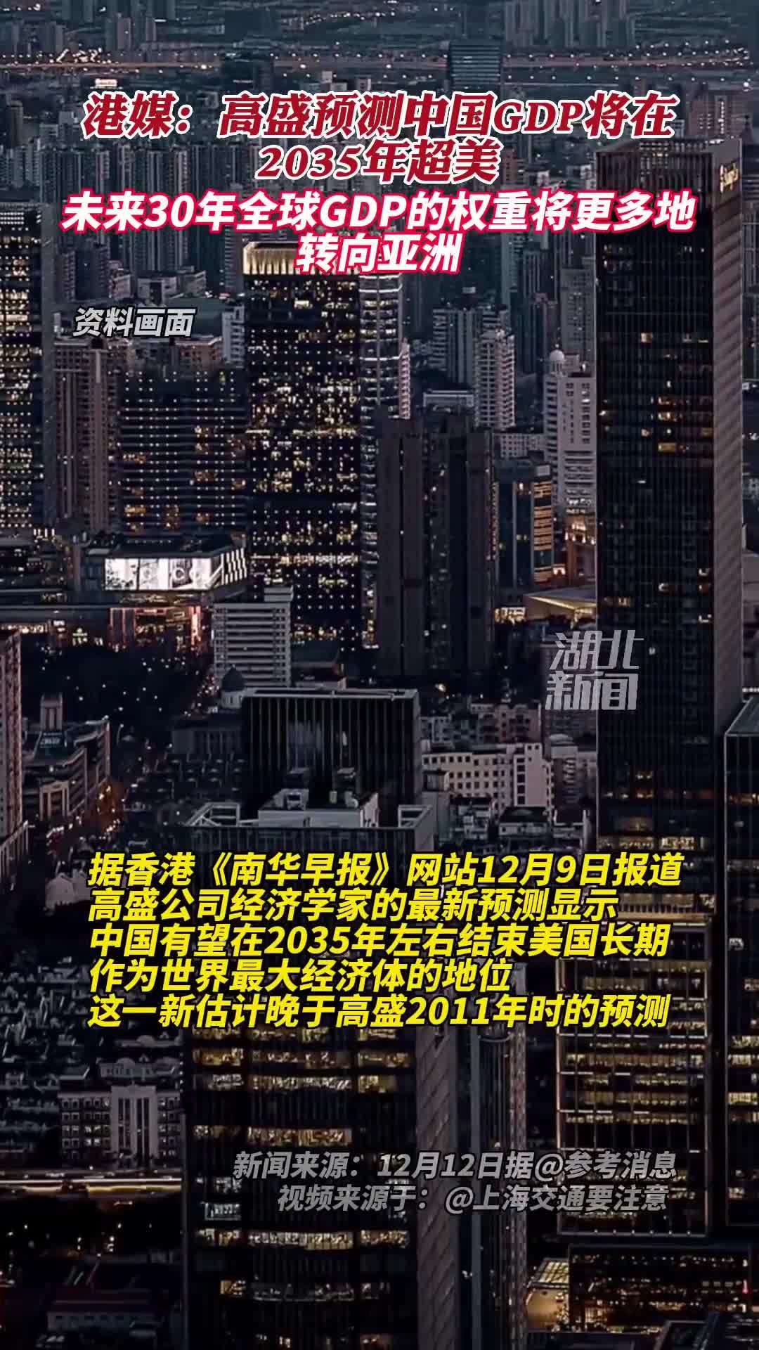我国有望在2035年左右结束美国长期作为世界最大经济体的地位