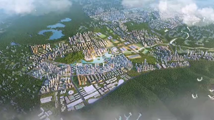 超大型城市规划三维动画#三维动画#视觉震撼#宣传片#航拍#唯美