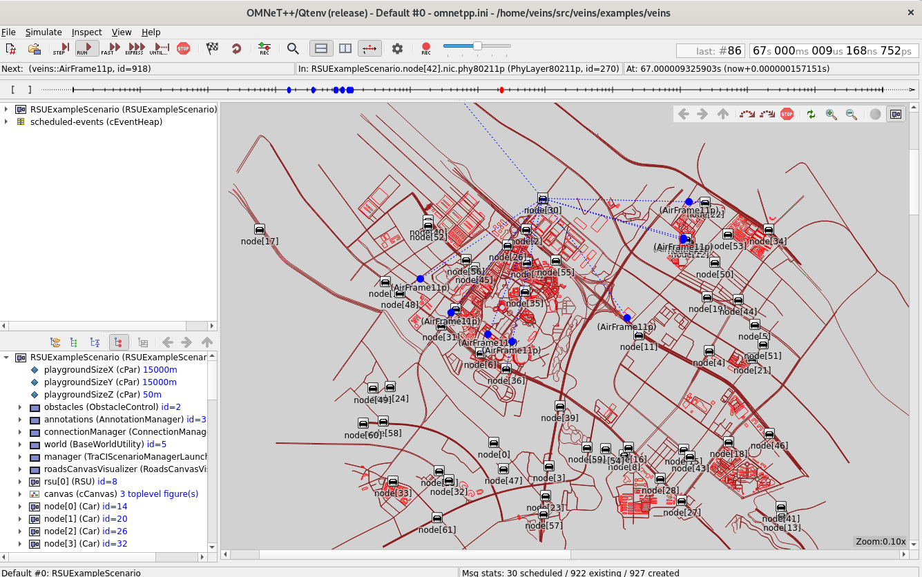 基于omnet++与veins的车联网仿真系统