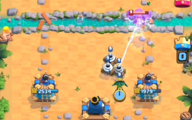 【白狐天驹】《皇室战争》告诉你们电击车小队的正确食用方法,强的...