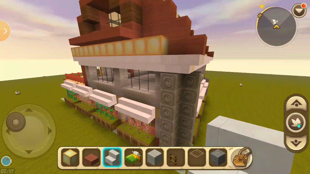 【柠檬】迷你世界圆形花纹柱子