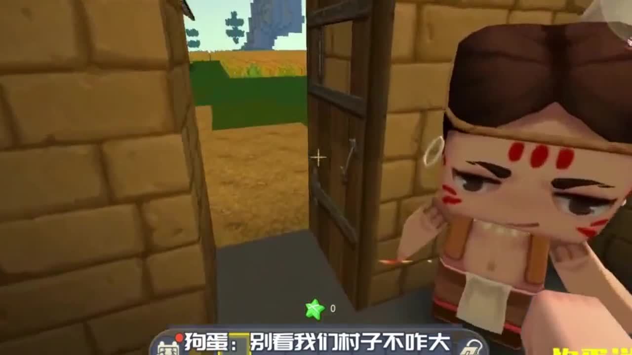 迷你世界:狗蛋带着二狗子在村里蹭吃增喝,真是太让人担心了