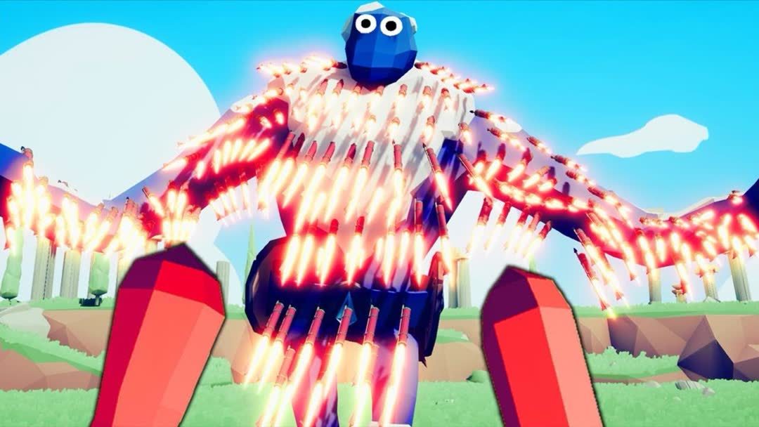 全面战争模拟器:卡通人物大乱斗,孙悟空的冲击波做的真不错