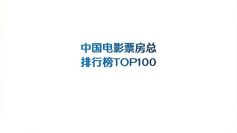 中国电影票房总排行榜TOP100