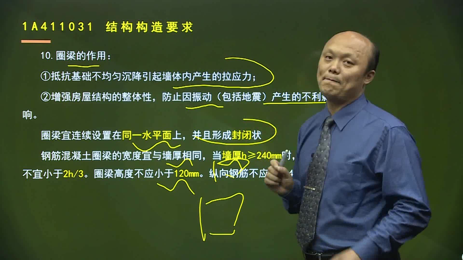 来学网来学教育建筑实务结构构造要求精讲班-圈梁的作用