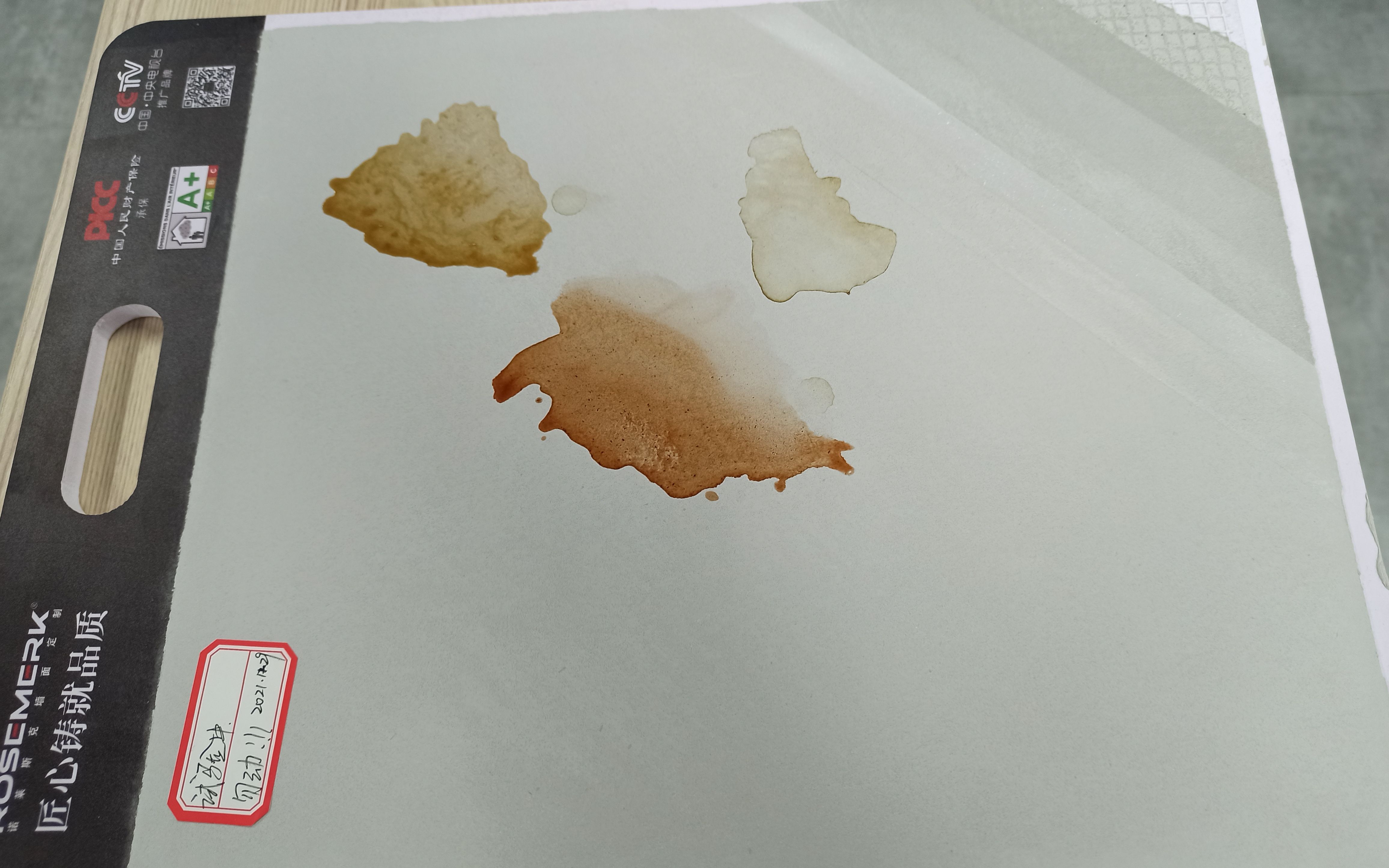 金刚无机微水泥升级版耐脏测试,易擦洗,超耐脏,高硬度,超防水!