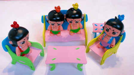 立体家具模型,拉力积木,宝宝手工DIY制作