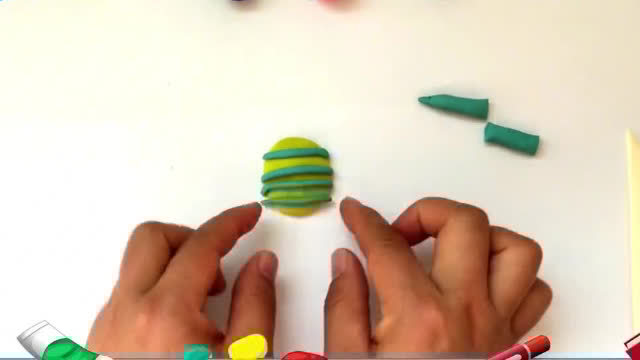 橡皮泥手工制作,教宝宝捏一只彩色的蜘蛛,简单易学!