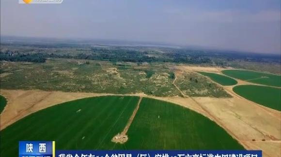 陕西今年在56个贫困县(区)安排43万亩高标准农田建设项目