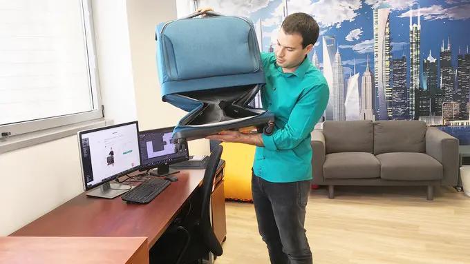 可以伸缩的行李箱,功能二合一告别笨重,还可以GPS追踪去向