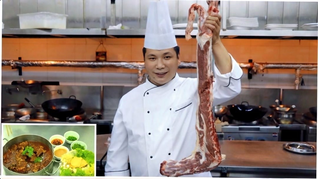 酒店大厨教你:“羊蝎子火锅”,制作简单,大厨详细教学