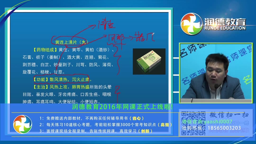 润德教育每天一味药(黄连上清丸对比牛黄上清丸)第6期