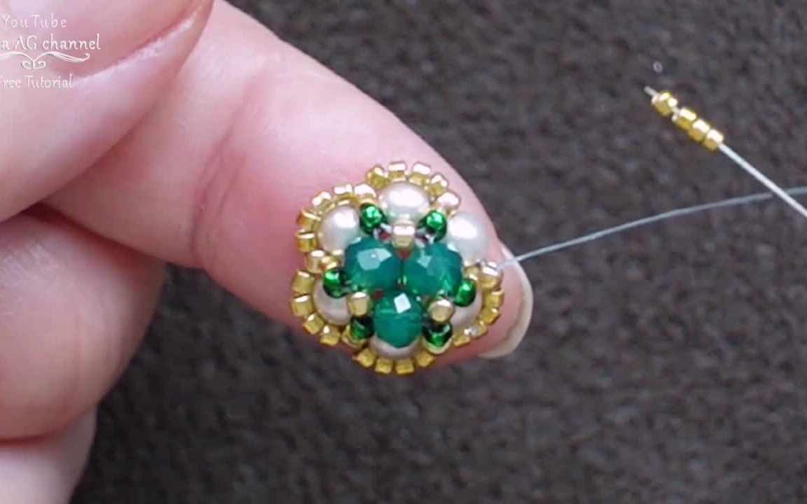 【静默的美好】手镯和戒指DIY串珠首饰套装制作教程