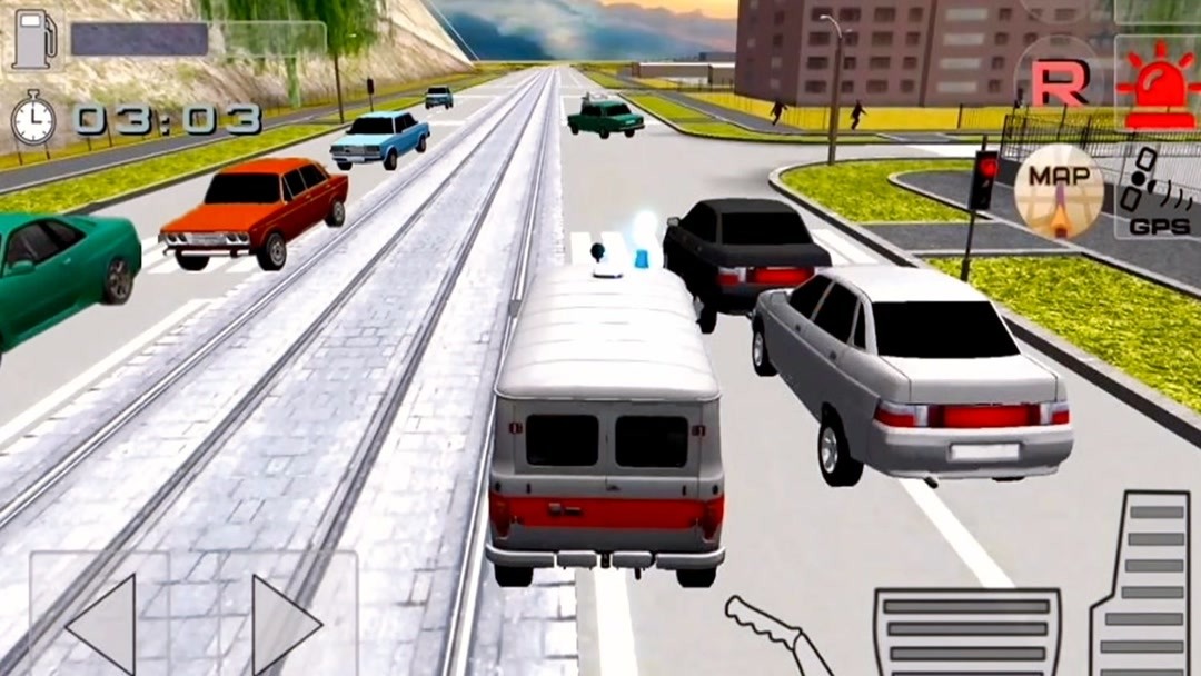 【永哥玩游戏】救护员城市驾驶救护车模拟救护救援