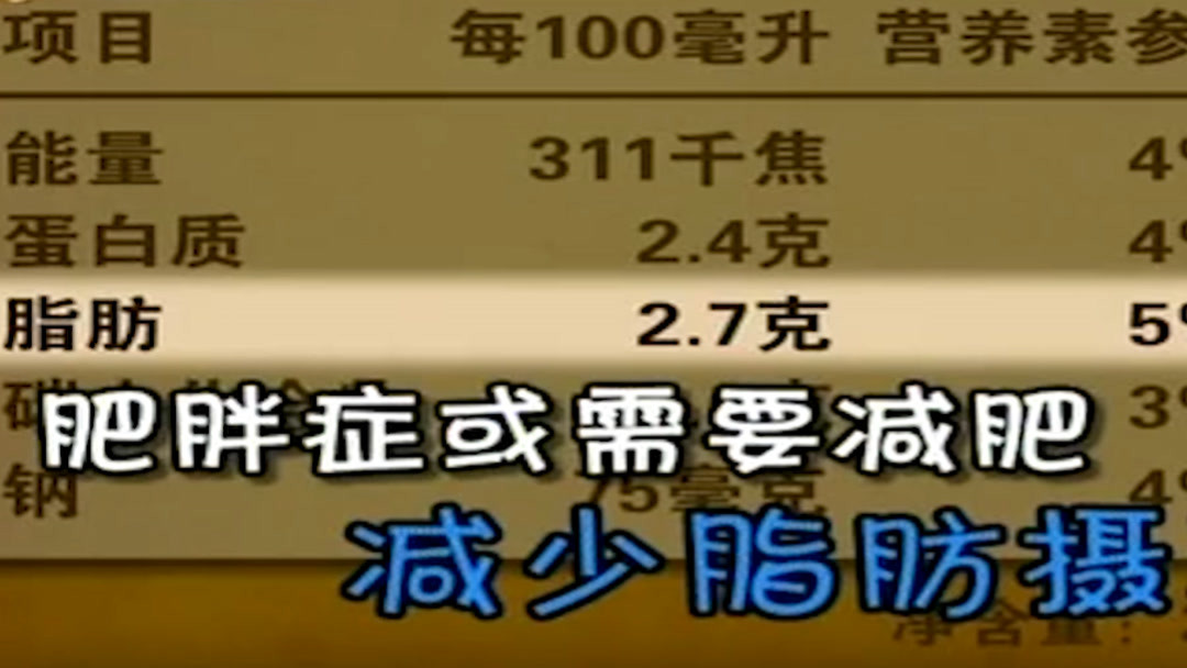 营养成分表中这一栏数值高,一定是高糖!减肥的人千万要避免!