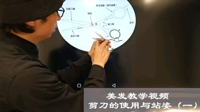 剪刀的使用与站姿教学视频分享1