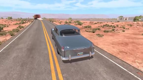 打开卡车和拖车上的货舱门超速撞车