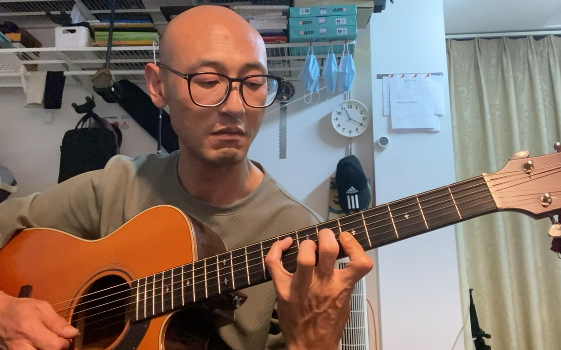 ...练习记录-伯克利现代吉他教程第2册-P12【Fm-Fm(Maj7)-Fm7-Fm6】