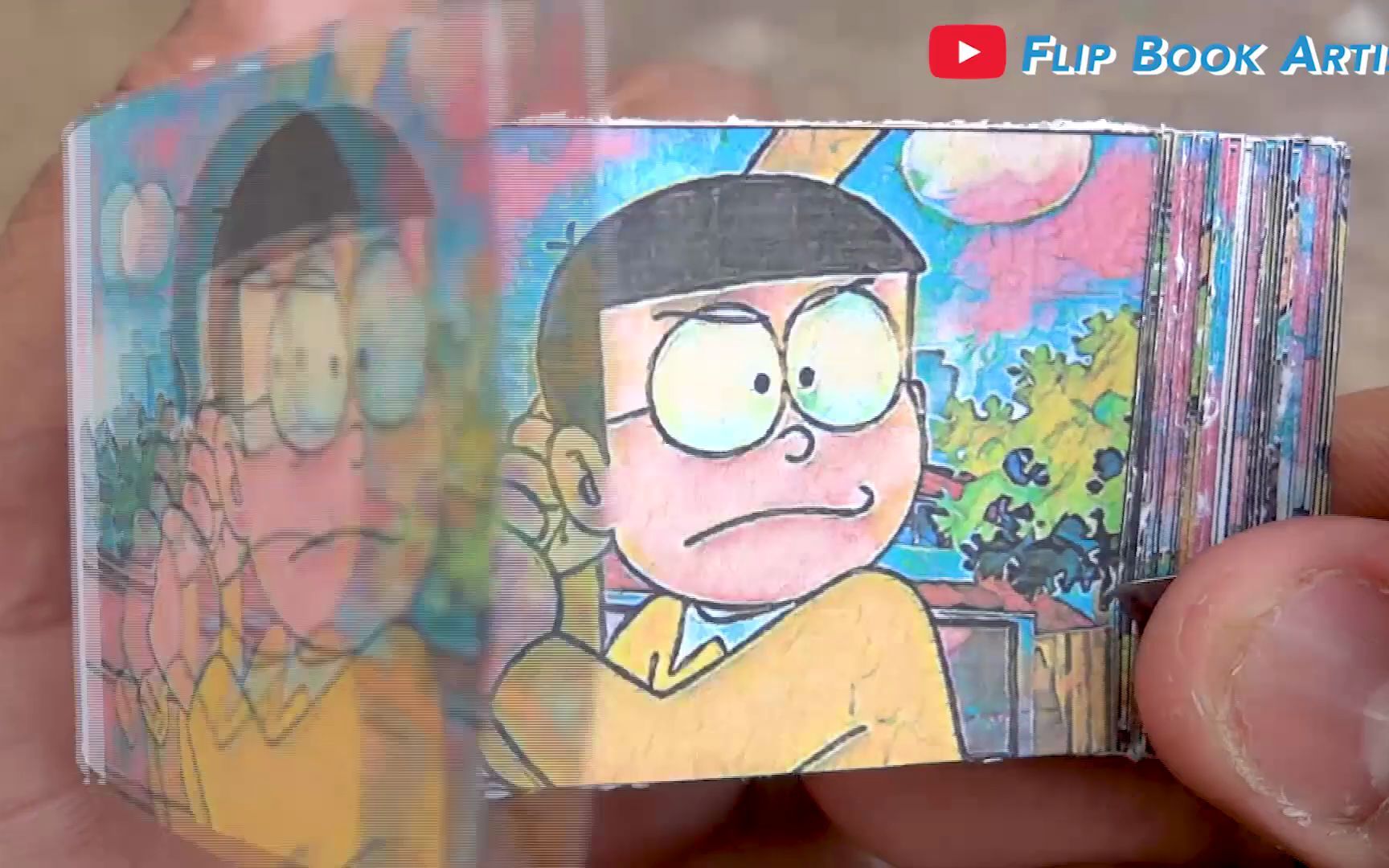 【翻页动画】绘画数百张,组成的哆啦a梦动画!超强!