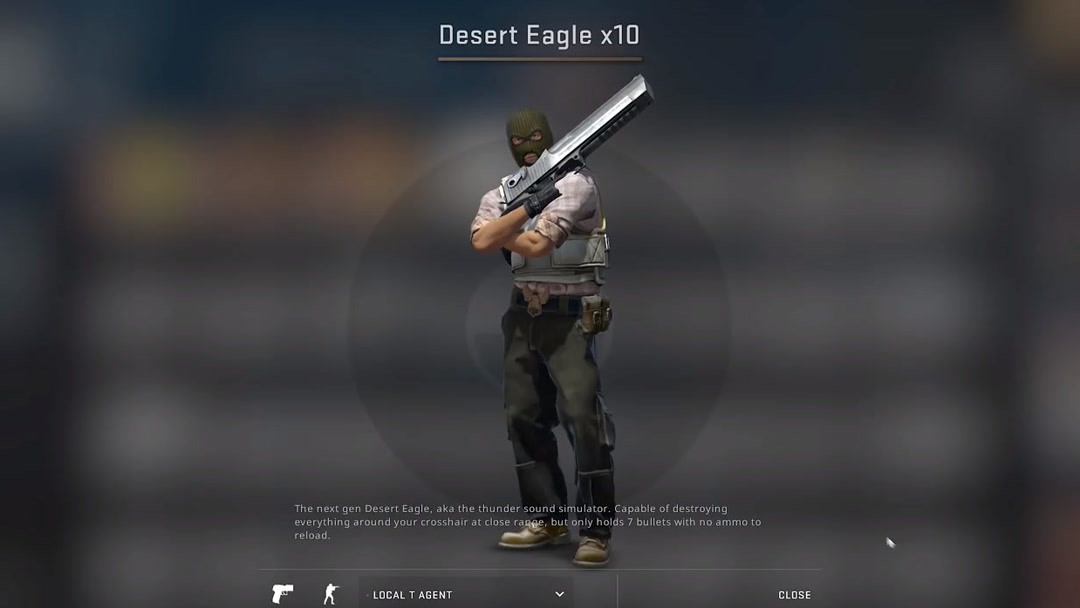 CSGO:定制武器-沙鹰Plus,把沙鹰变大10倍,这伤害有点厉害