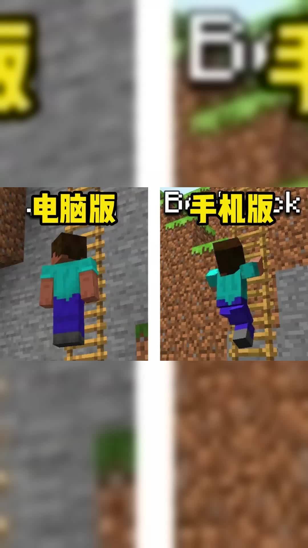 我的世界:电脑版VS手机版我的世界