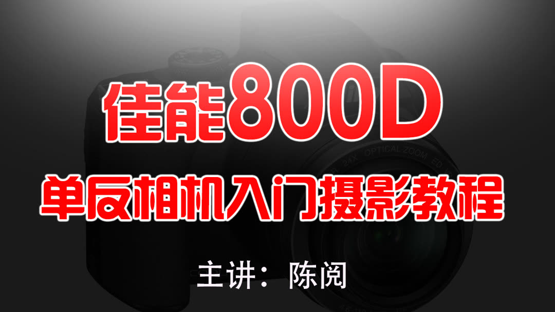佳能800D单反相机入门摄影教程_摄影教程_摄影技巧_拍照技巧_陈阅