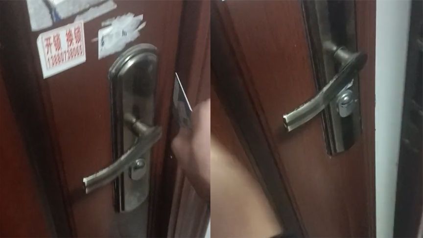 租客忘带钥匙房东给方案,测试一下秒开门把人看懵:比钥匙都快?
