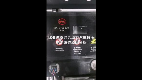 比亚迪秦混合动力低压电池